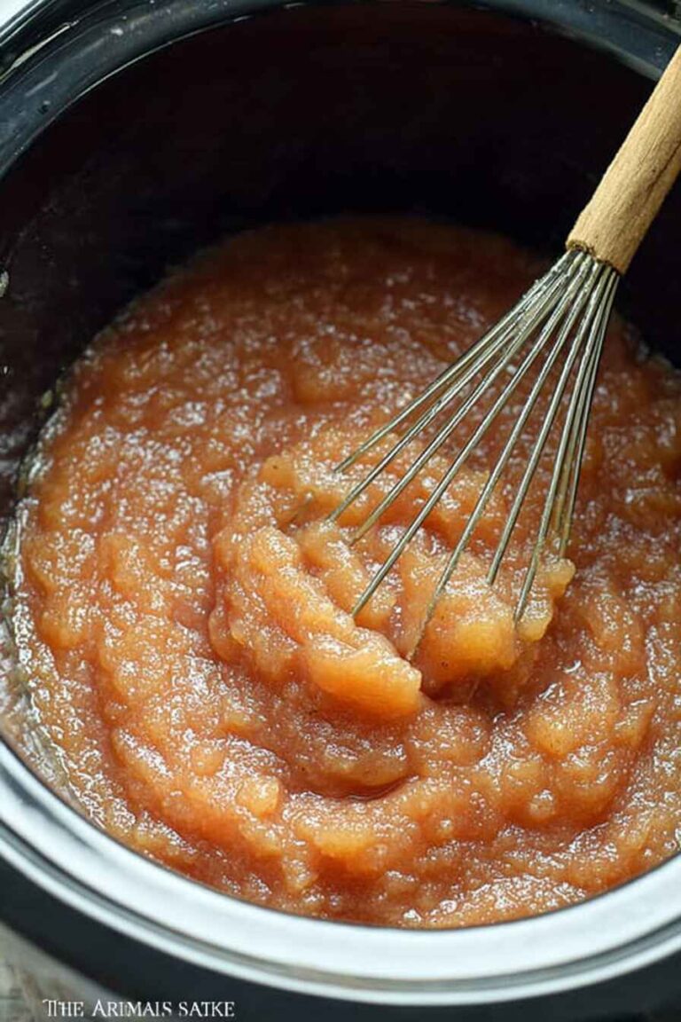 Crockpot Applesauce Recipe : Cozy Fall Favorite | 1 Easy Step