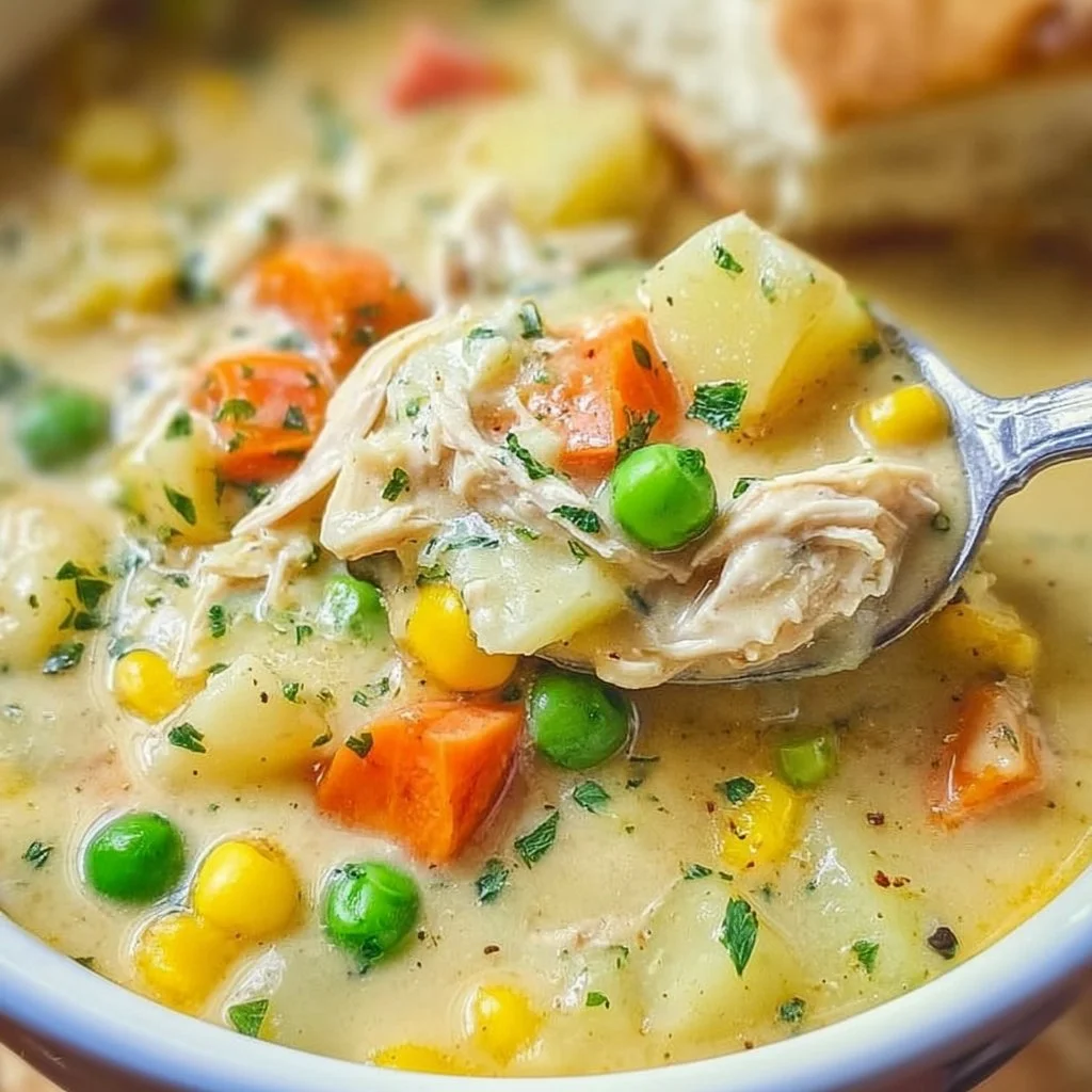 Homemade Chicken Pot Pie Soup