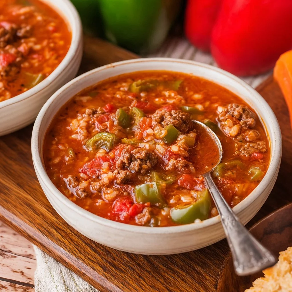 Stuffed Green Pepper Soup